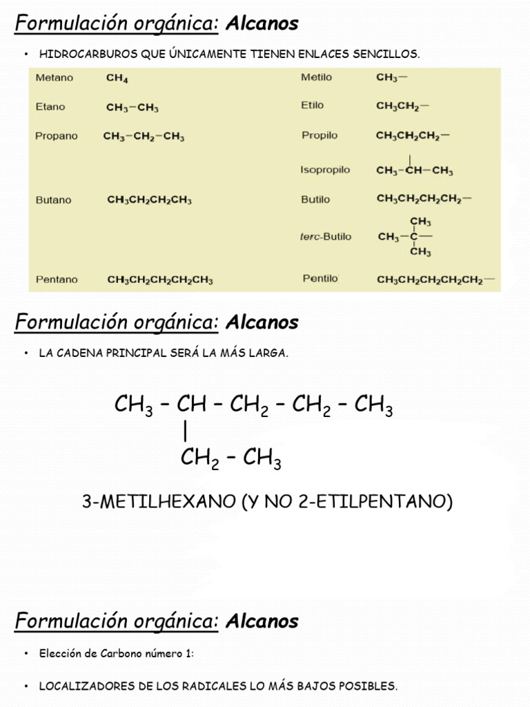Presentación de Formulación Orgánica (Varios Grupos Funcionales) | PDF ...