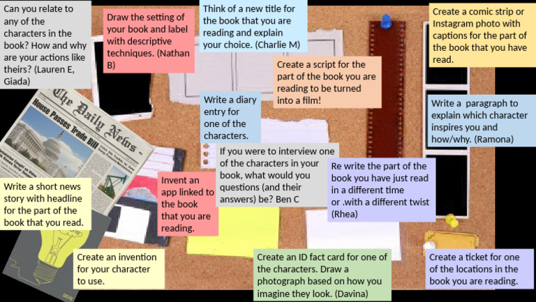Active Reading Tasks Student Suggested | PDF