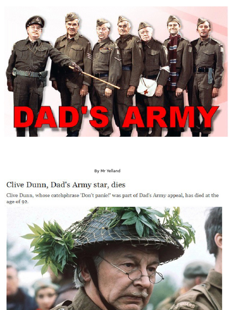 Clive Dunn Dads Army | PDF