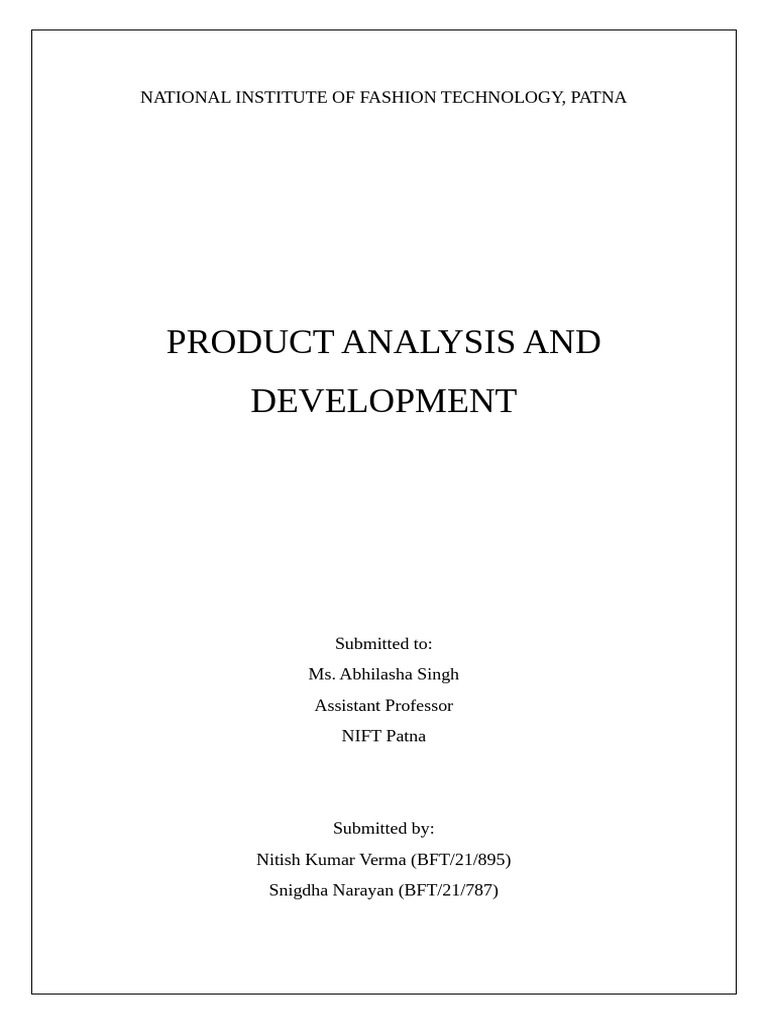 Assignment Garment Analysis Pad | PDF | Textiles | Seam (Sewing)