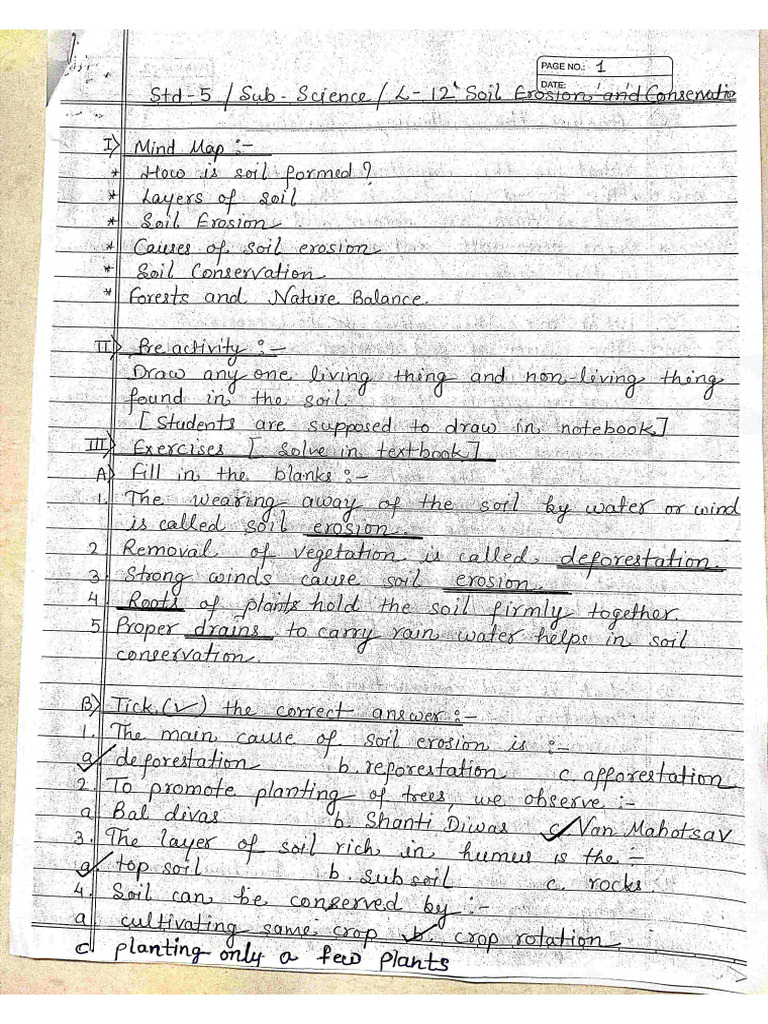 STD-5 L-12 Soil Erosion and Conservation Notes pdf.1738839123 | PDF