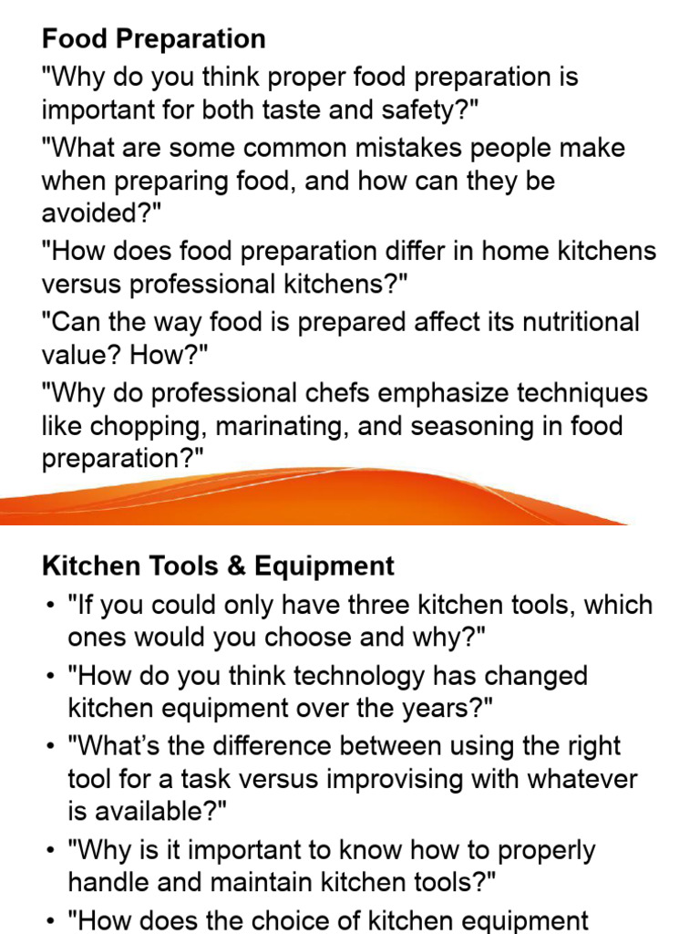 Food Preparation Tools and Equipment (2).Pptx | PDF | Cookware And ...