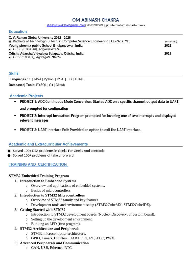 Template NISHANT CHAHAR RESUME | PDF