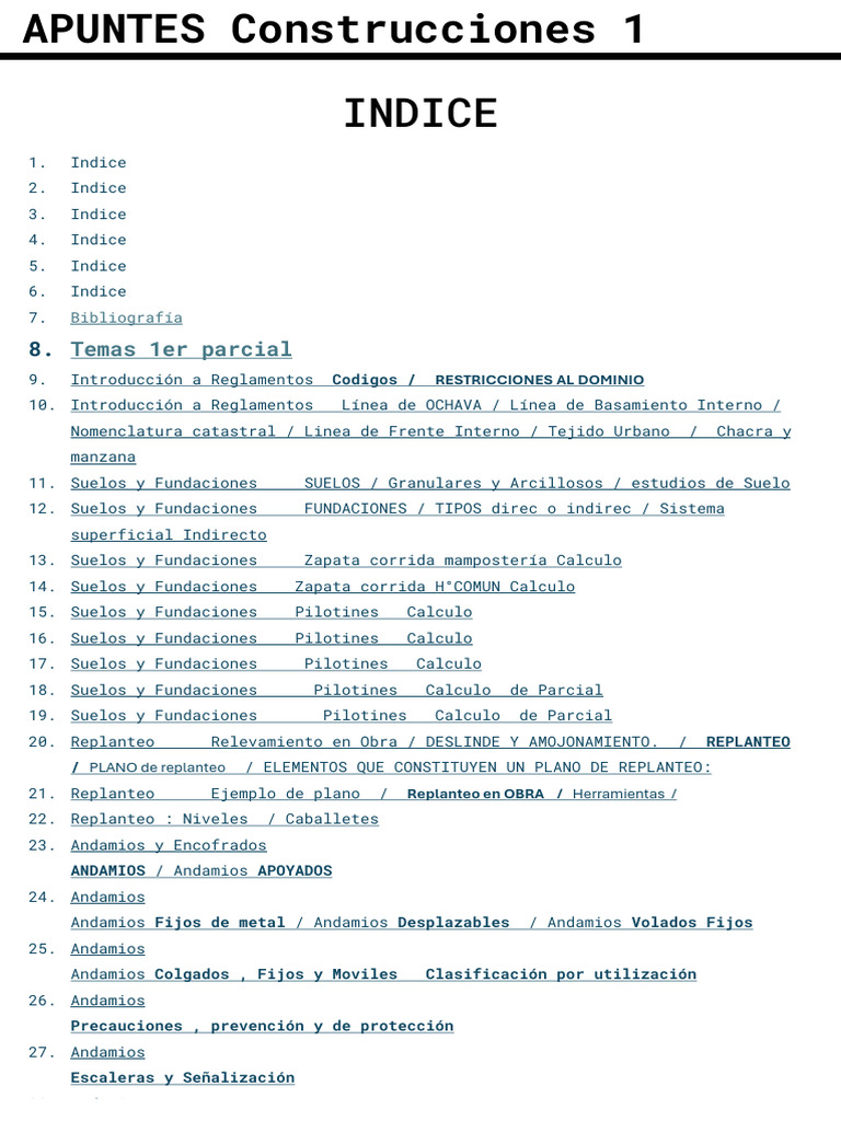RESUMEN Constru | PDF | Albañilería | Ingeniería de Edificación
