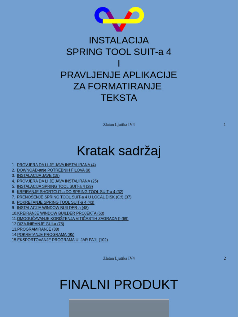 Instalacija STS4 | PDF