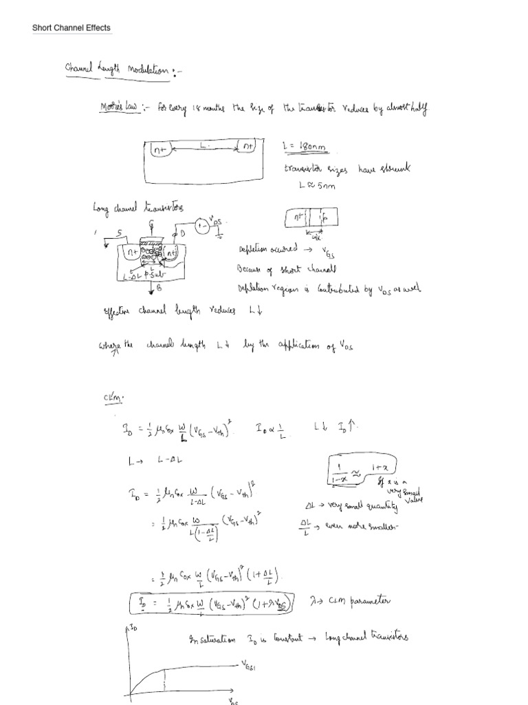Lecture12 Shortchannel Effects | PDF