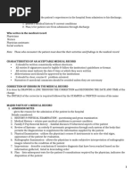 Medical Records Components Checklist | PDF | Patient | Signature