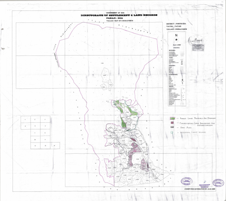 Plan Showing Forest Land For Diversion | PDF