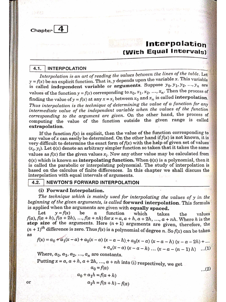 Interpolation With Eq. Intervals | PDF | Function (Mathematics ...