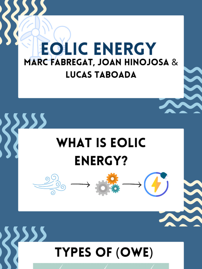 Eolic Energy Overview and Projections | PDF