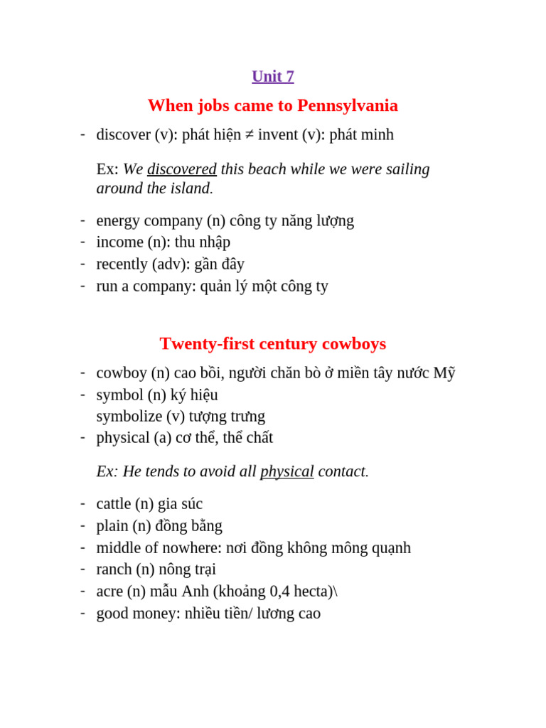 Unit 7 Reading | PDF