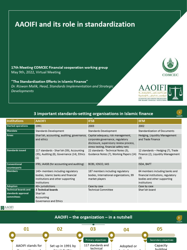 AAOIFI's Role in Islamic Finance Standards | PDF | Islamic Banking And ...
