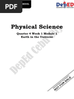 Physical Science - Q4 Module 1 For Students | PDF | Eclipse | Moon