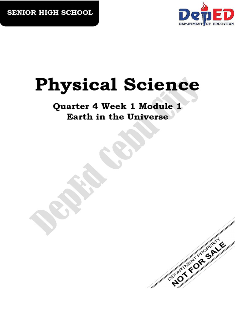 Quarter4 Week1 Module1 PHYSICAL-SCIENCE SecondEdition-3 Removed | PDF | Heliocentrism | Planets