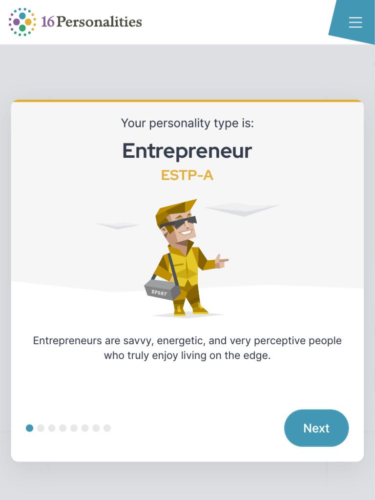 Introduction ESTP Personality (Entrepreneur) 16personalities | PDF