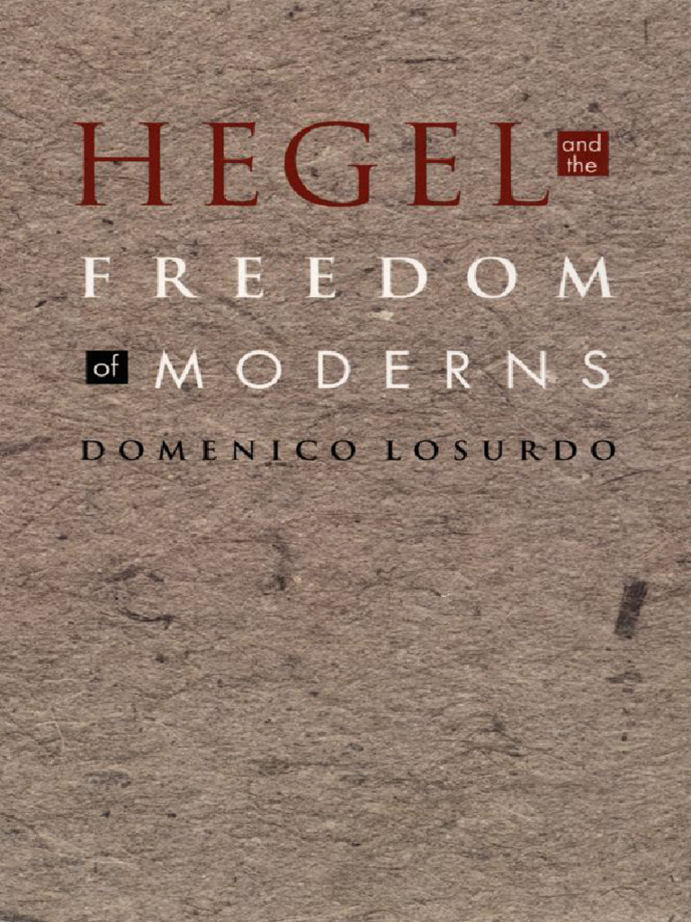 Hegel and The Freedom of Moderns | PDF | Georg Wilhelm Friedrich Hegel ...