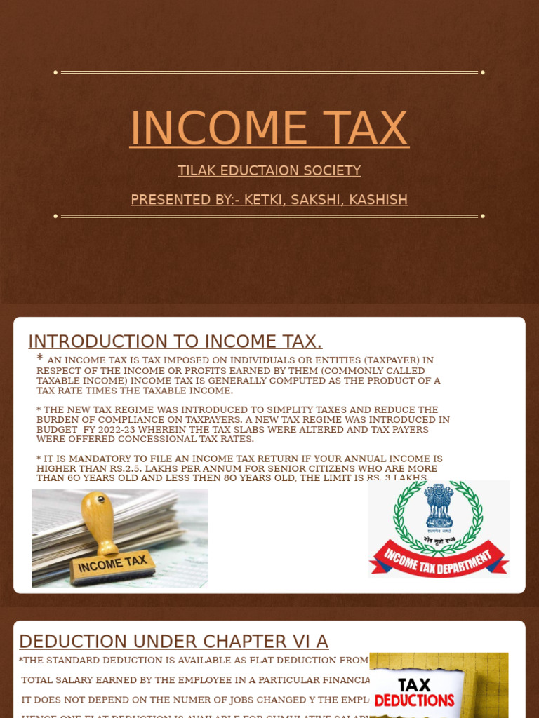 INCOME TAX PPT2 | PDF