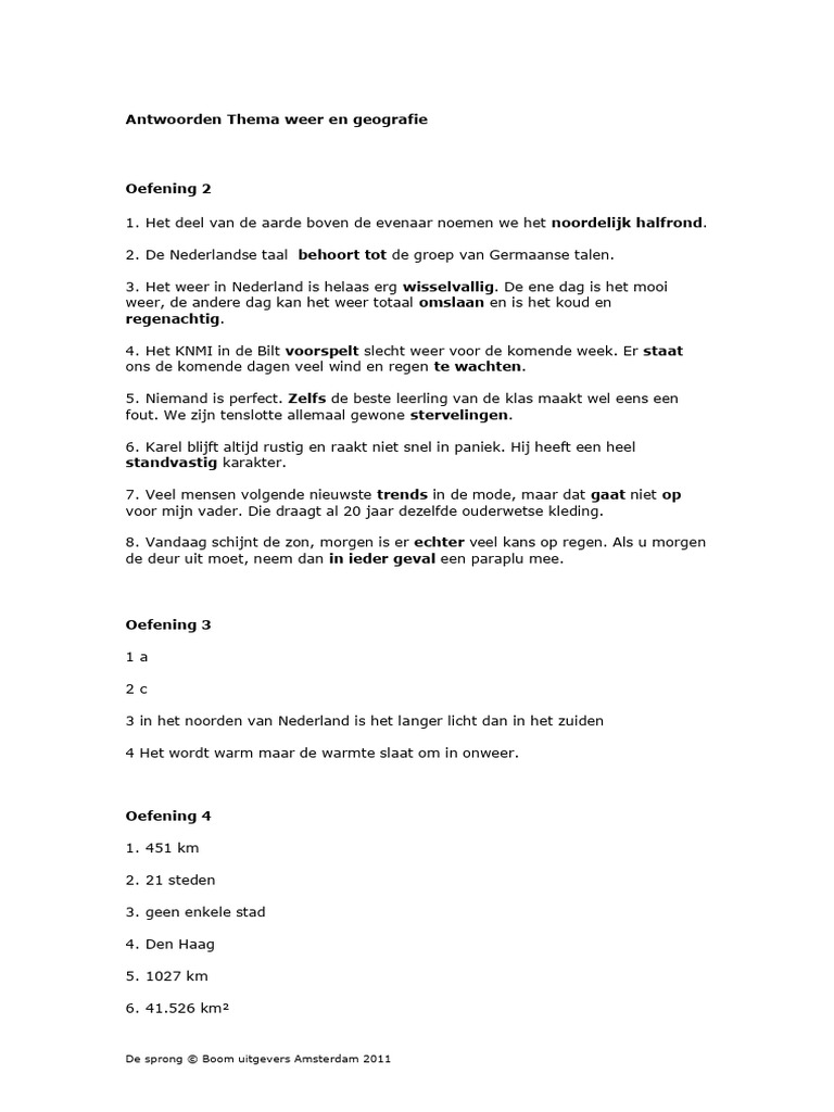 Antwoorden Thema 3 | PDF