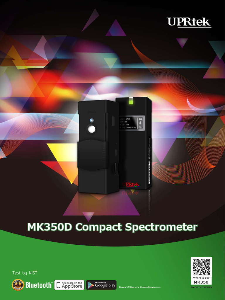 MK350D Compact Spectrometer EN DM 20190700 | PDF