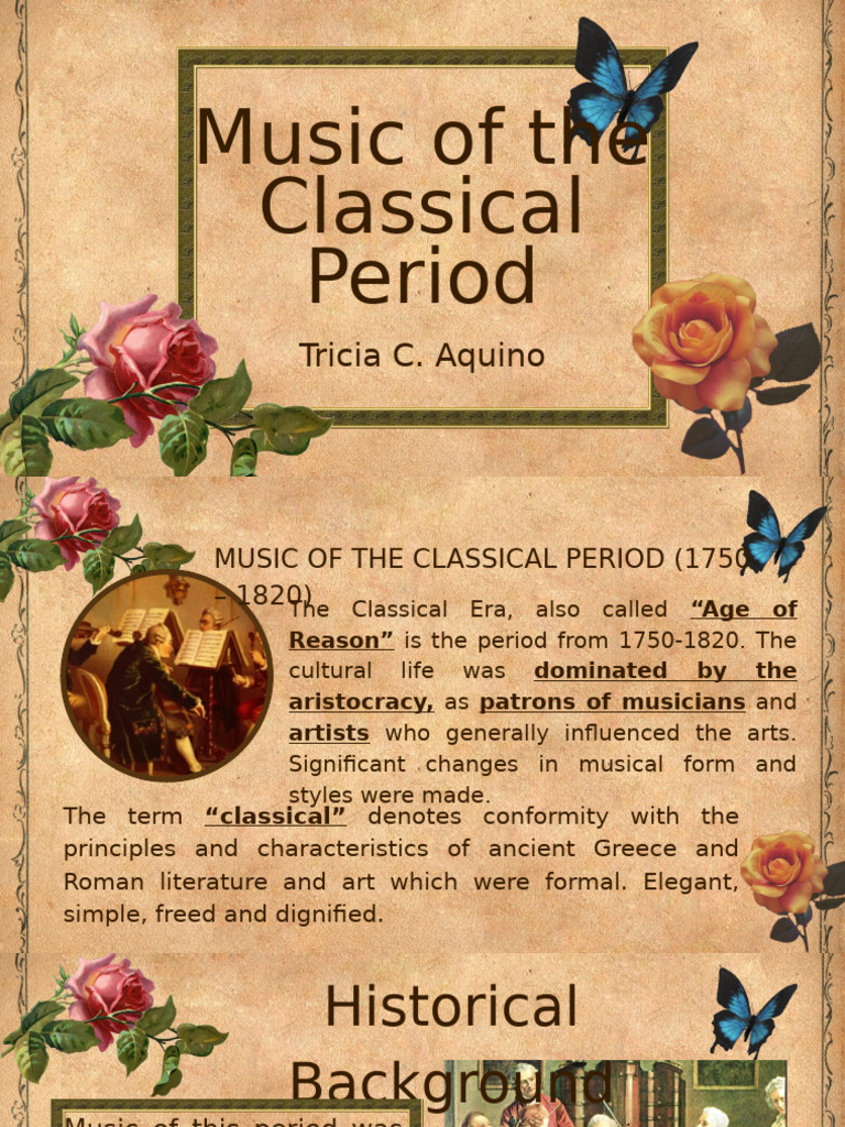 Lesson 1 Music of Classical Period | PDF | Wolfgang Amadeus Mozart ...