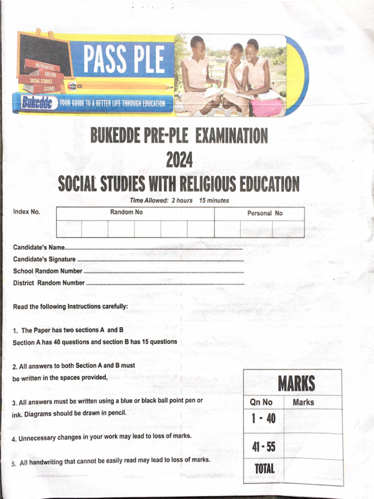 Dr Bukedde Sst Pre Ple 2024 | PDF