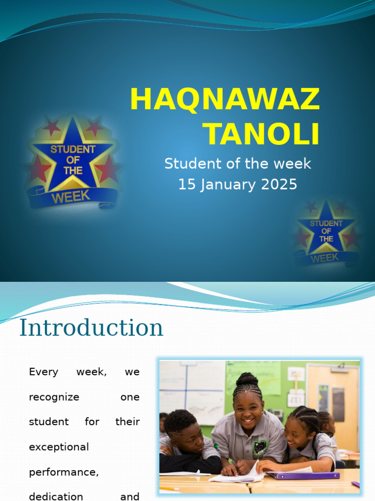 Student of The Week | PDF