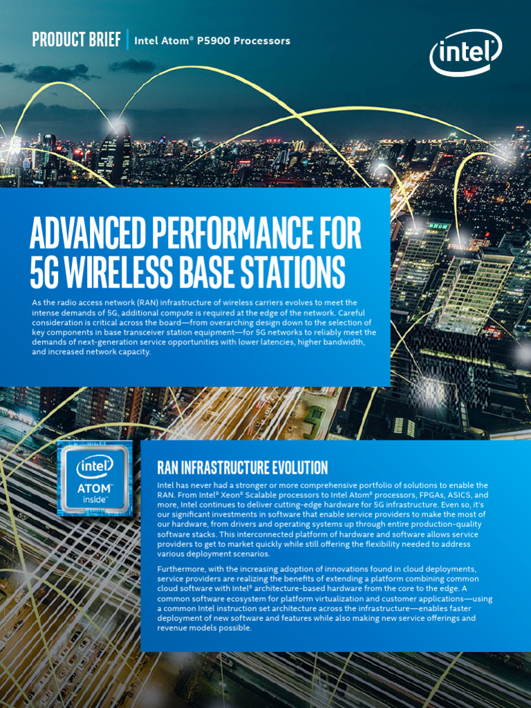 Atom p5900 Product Brief | PDF | Central Processing Unit | Computer Network