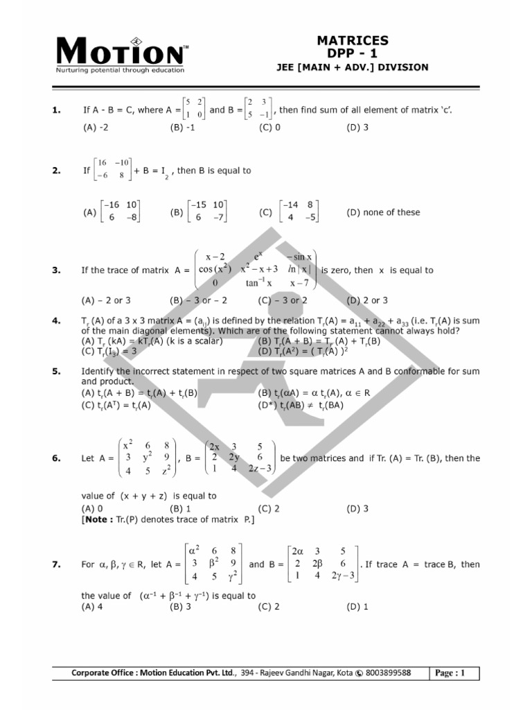 Matrices DPP | PDF
