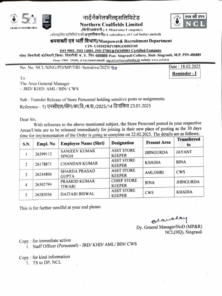 Transfer Release Store | PDF