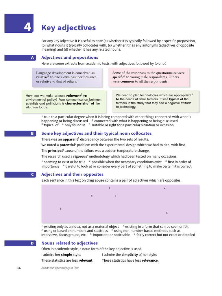 ADVANCED Adjectives-Adverbs | PDF | Adjective | Noun