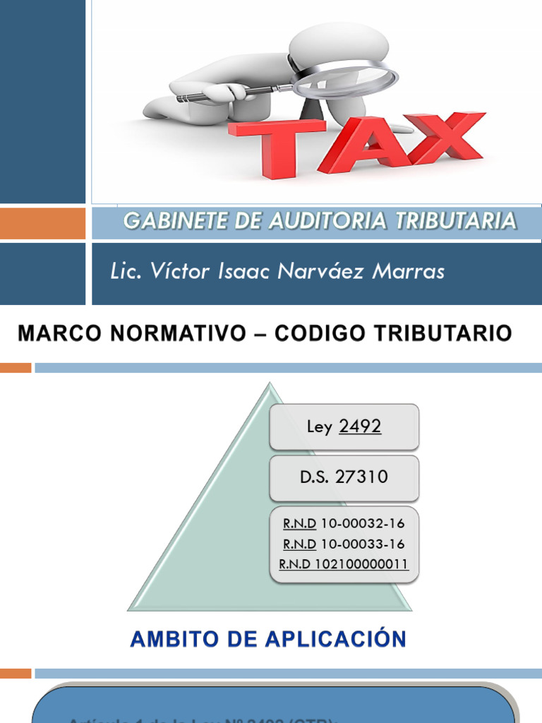 Diapositivas - Codigo Tributario | PDF | Estatuto de limitaciones | Justicia