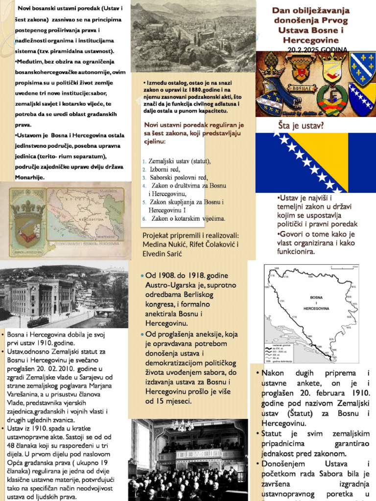 Prvi Ustav BiH | PDF