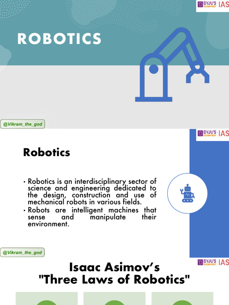 Overview of Robotics and Its Applications | PDF | Robot | Robotics
