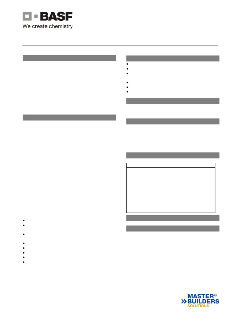 BASF MasterTop 1230 Data Sheet | PDF | Concrete | Wear