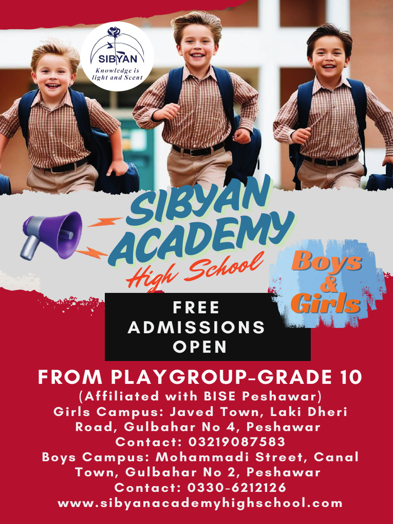 Sibyan Academy High School Admissions | PDF