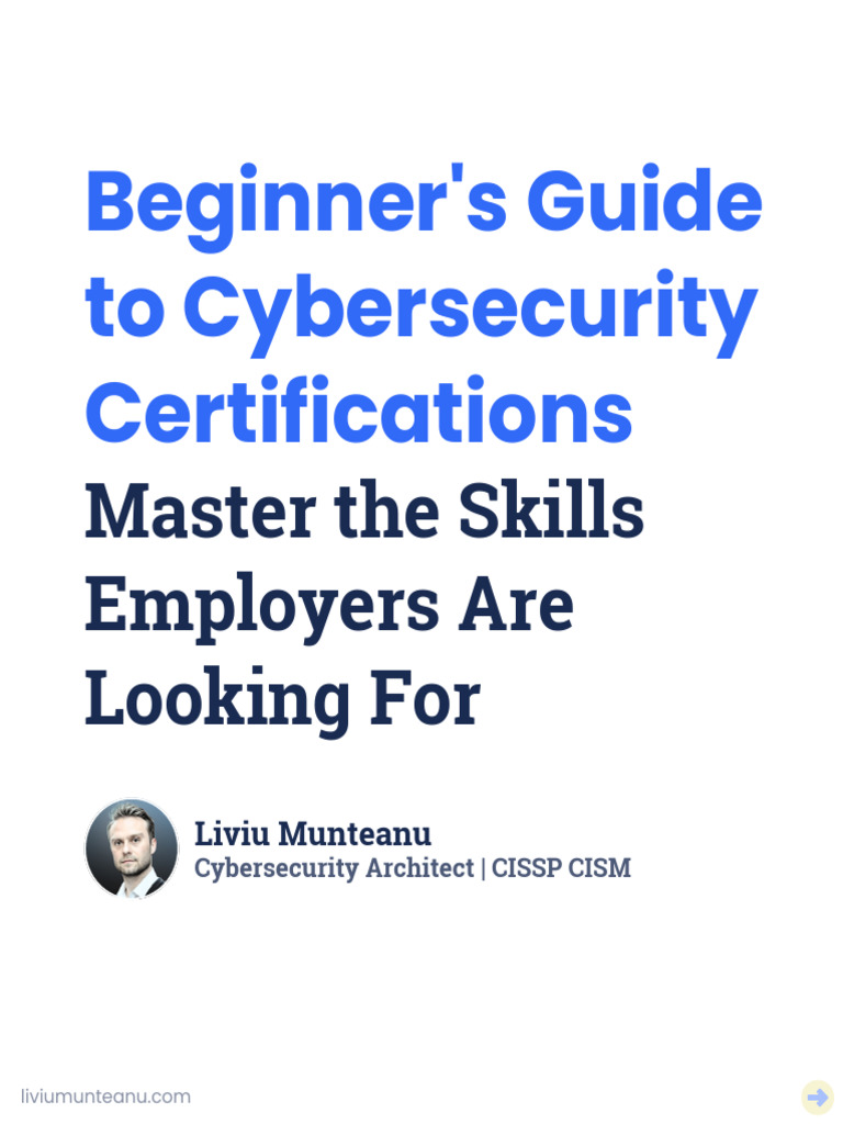 Beginner's Guide To Cybersecurity Certifications | PDF | Computer ...