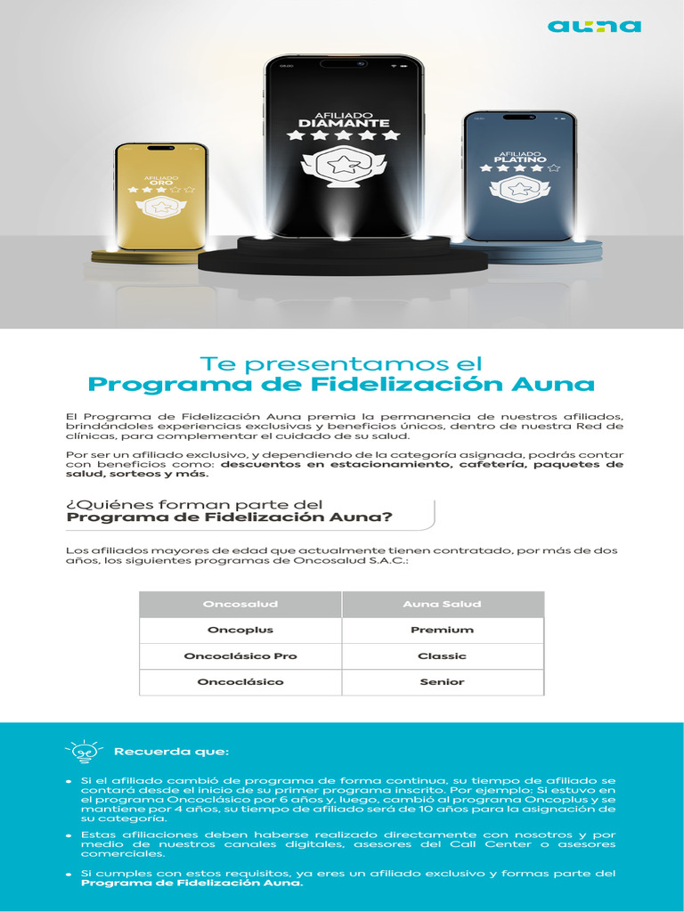 AF Programa de Fidelización Auna 15.7 | PDF