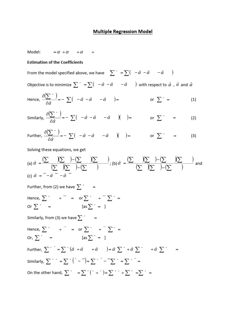 Understanding Multiple Regression Analysis | PDF | F Test | Statistical ...