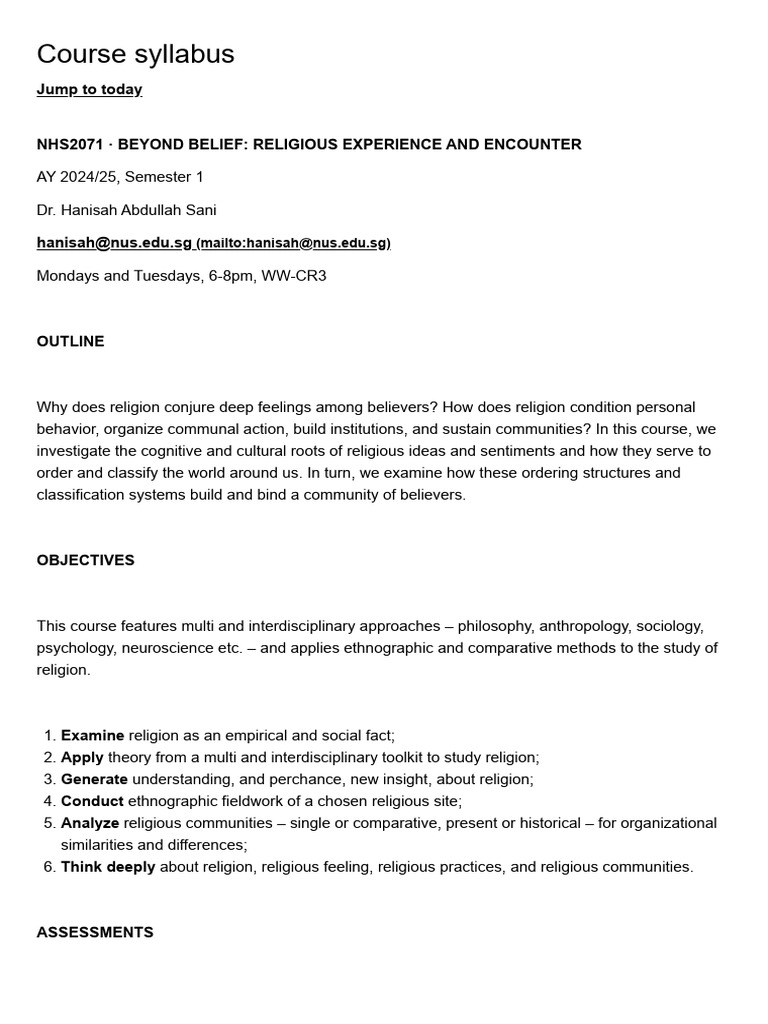 Religious Experience & Encounter Course | PDF | Ethnography | Thought