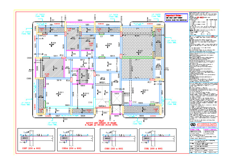 Jitendra Kothari Second Floor Slab-Model | PDF