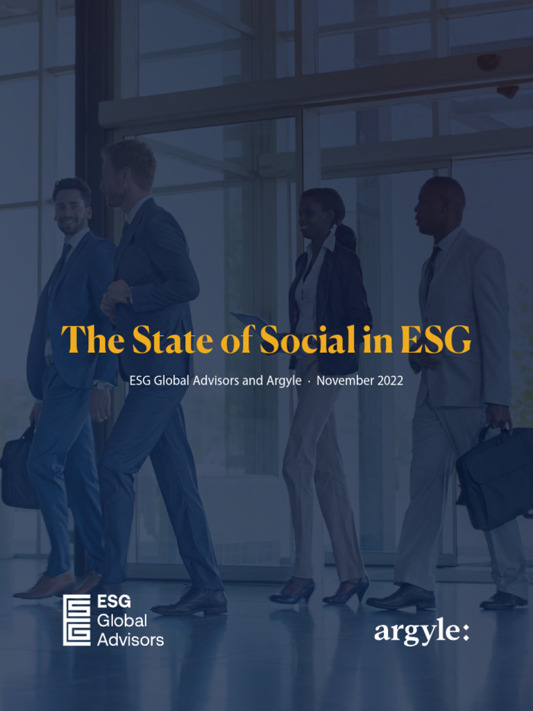 Social Practices in ESG: Key Insights | PDF | Employment | Risk