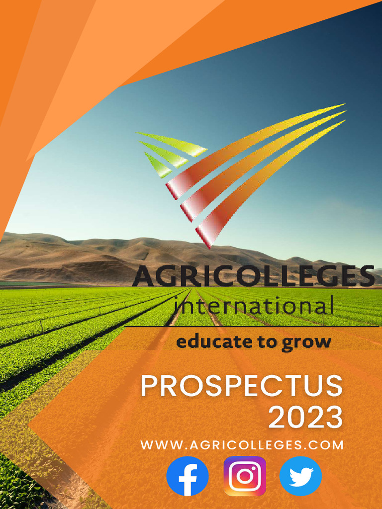 Prospectus 2023 M Compressed | PDF | Agriculture | Educational Technology
