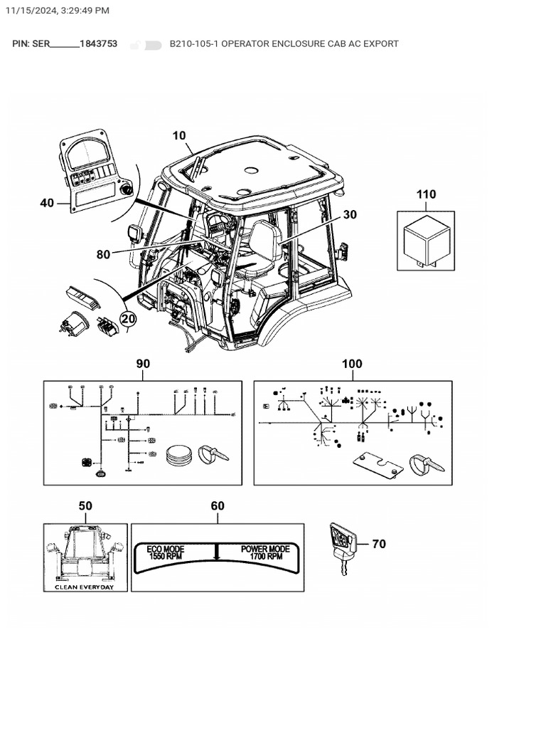 GA Cab AC Export Parts List | PDF