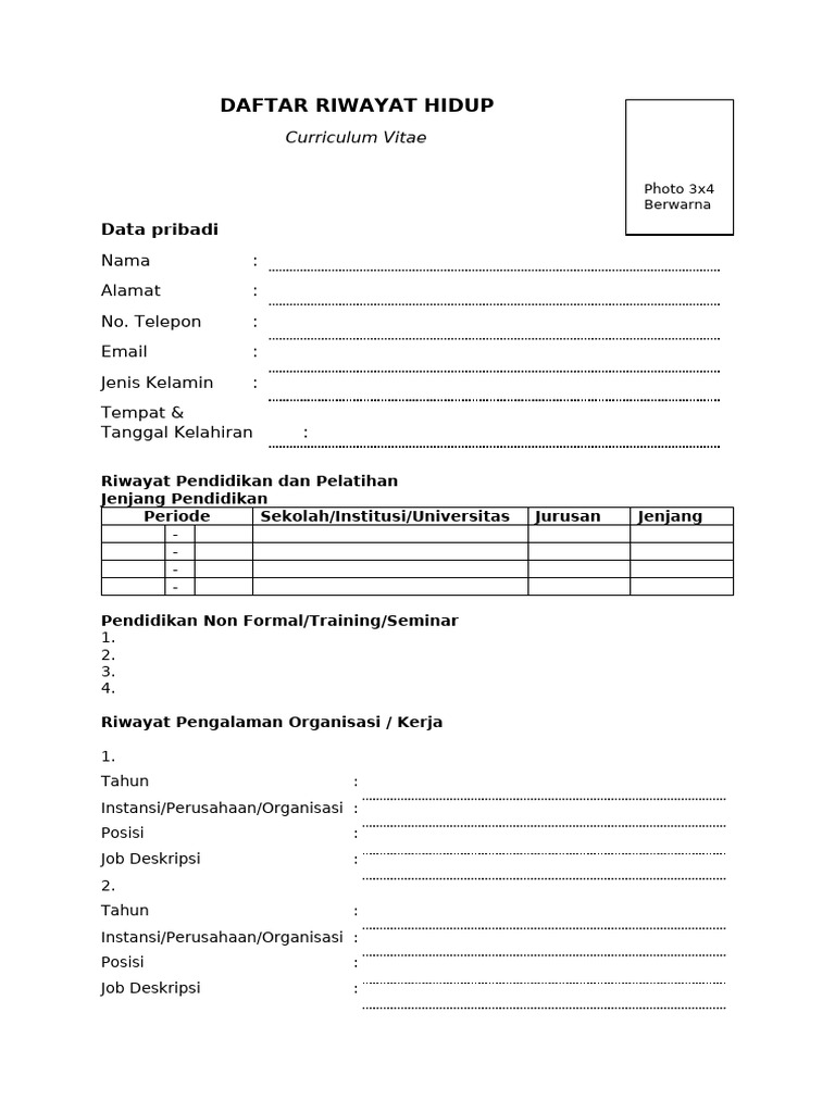 Format Drh Edit | PDF