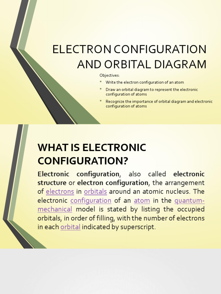 Electron Configuration and Orbital Diagrams | PDF | Atomic Orbital | Electron Configuration