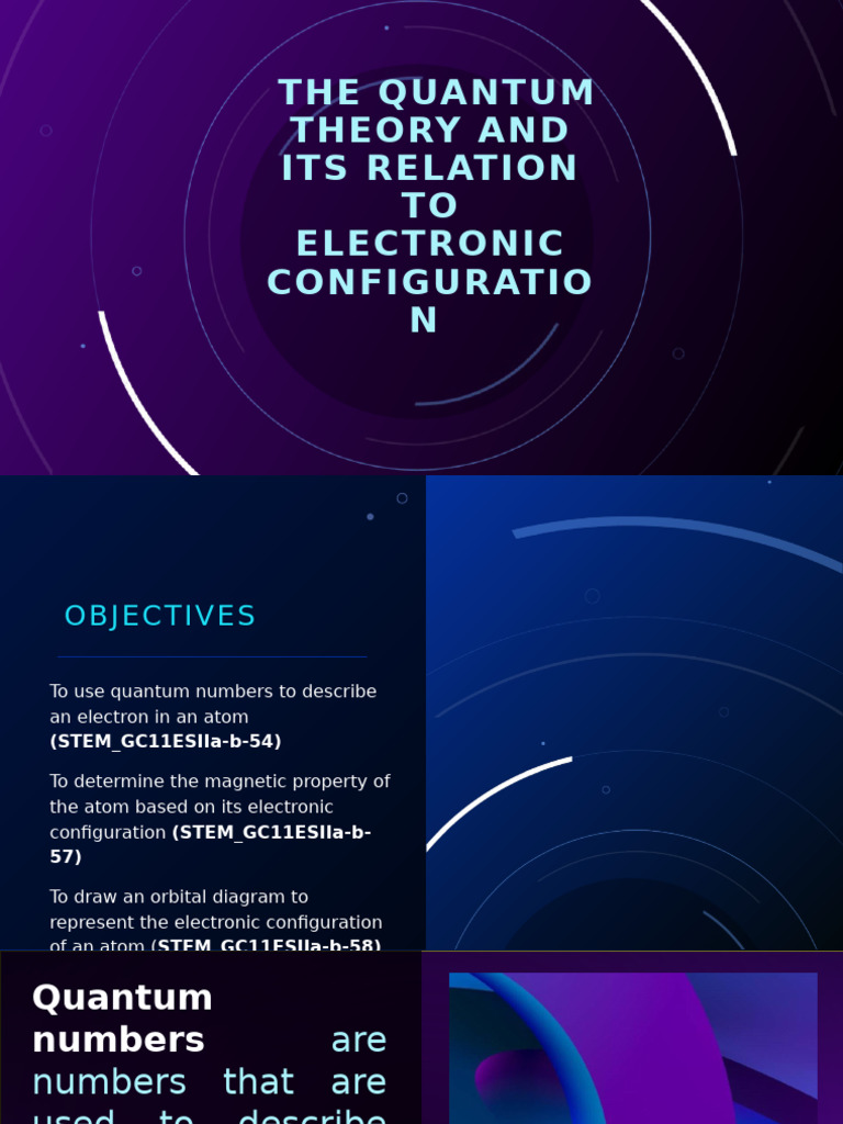 QUARTER 2 (QUANTUM NUMBERS) | PDF | Atomic Orbital | Physical Phenomena