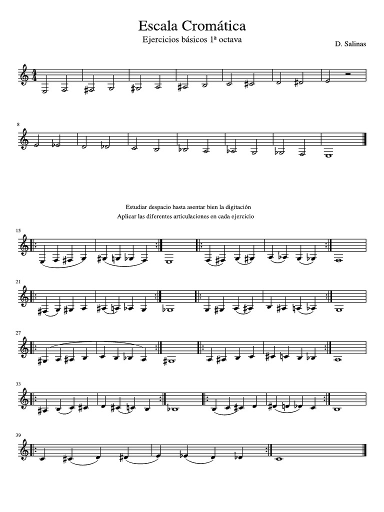 Escala Cromática | PDF