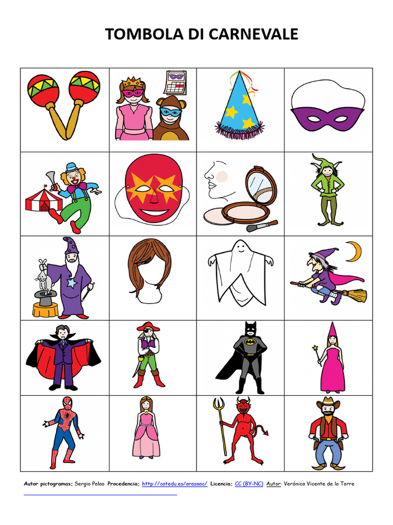 Tombola Di Carnevale | PDF
