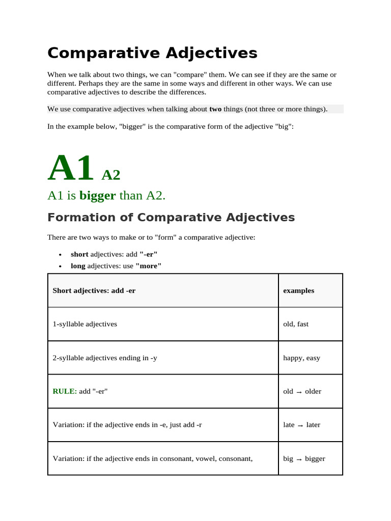 Understanding Comparative Adjectives | PDF | Mars | Earth