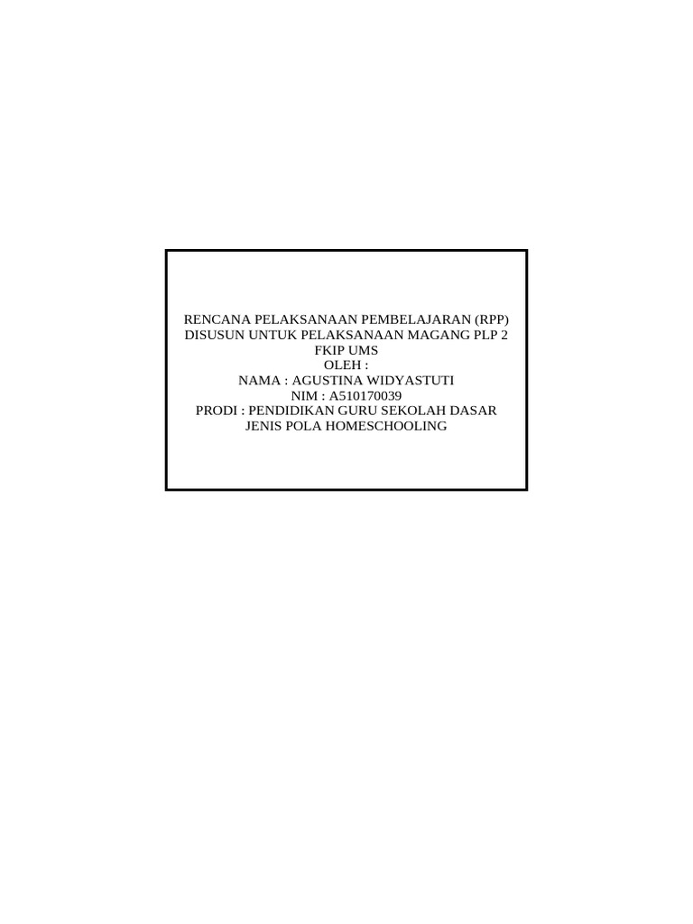 RPP PLP 2 Tintin | PDF